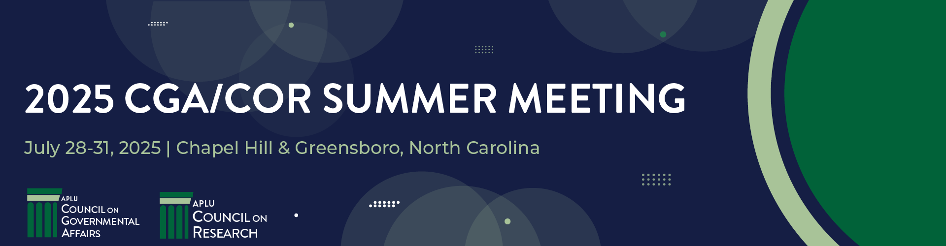 2025 CGA/COR Joint Summer Meeting - APLU