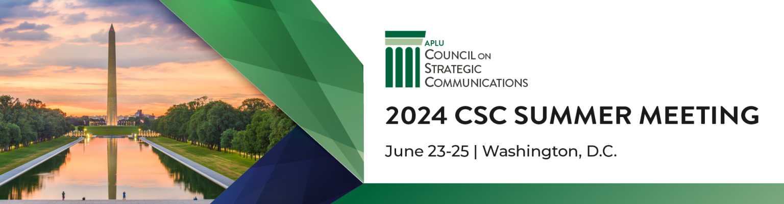 2024 Council on Strategic Communications Summer Meeting - APLU
